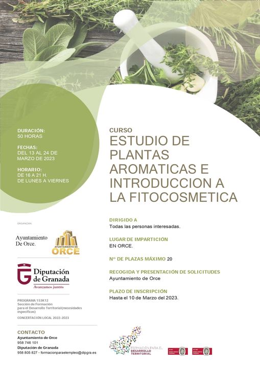 “Study of Aromatic Plants and Introduction to Phytocosmetics” COURSE ...